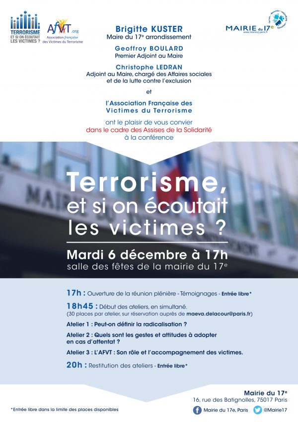 6 décembre 2016 : conférence de l’AfVT.org à la mairie du 17e (Paris ...
